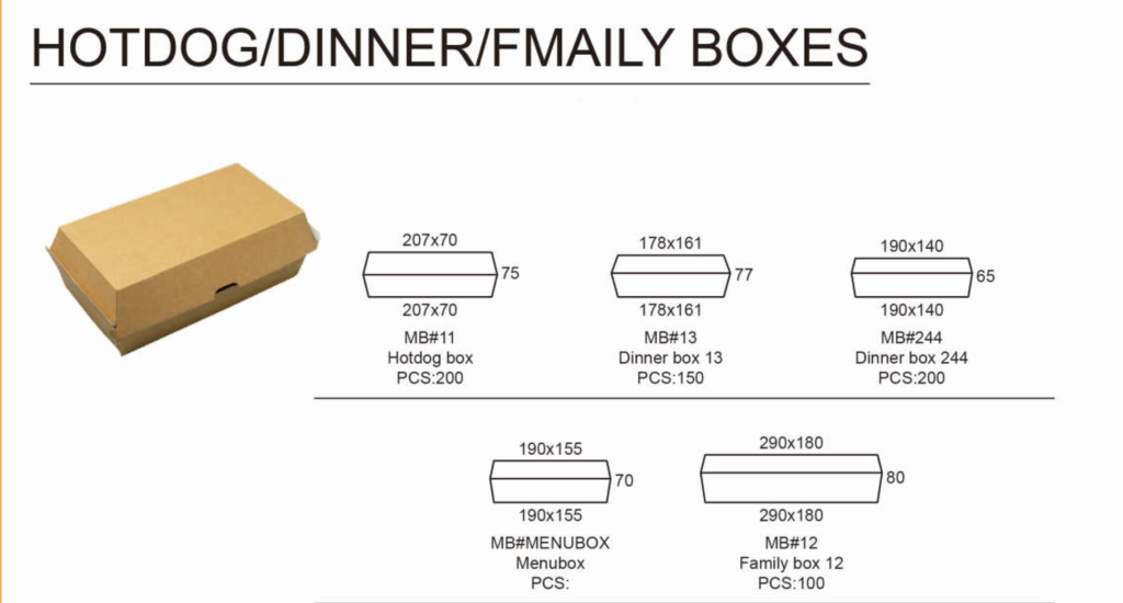 Paper Hot Dog Boxes - Reliancepak