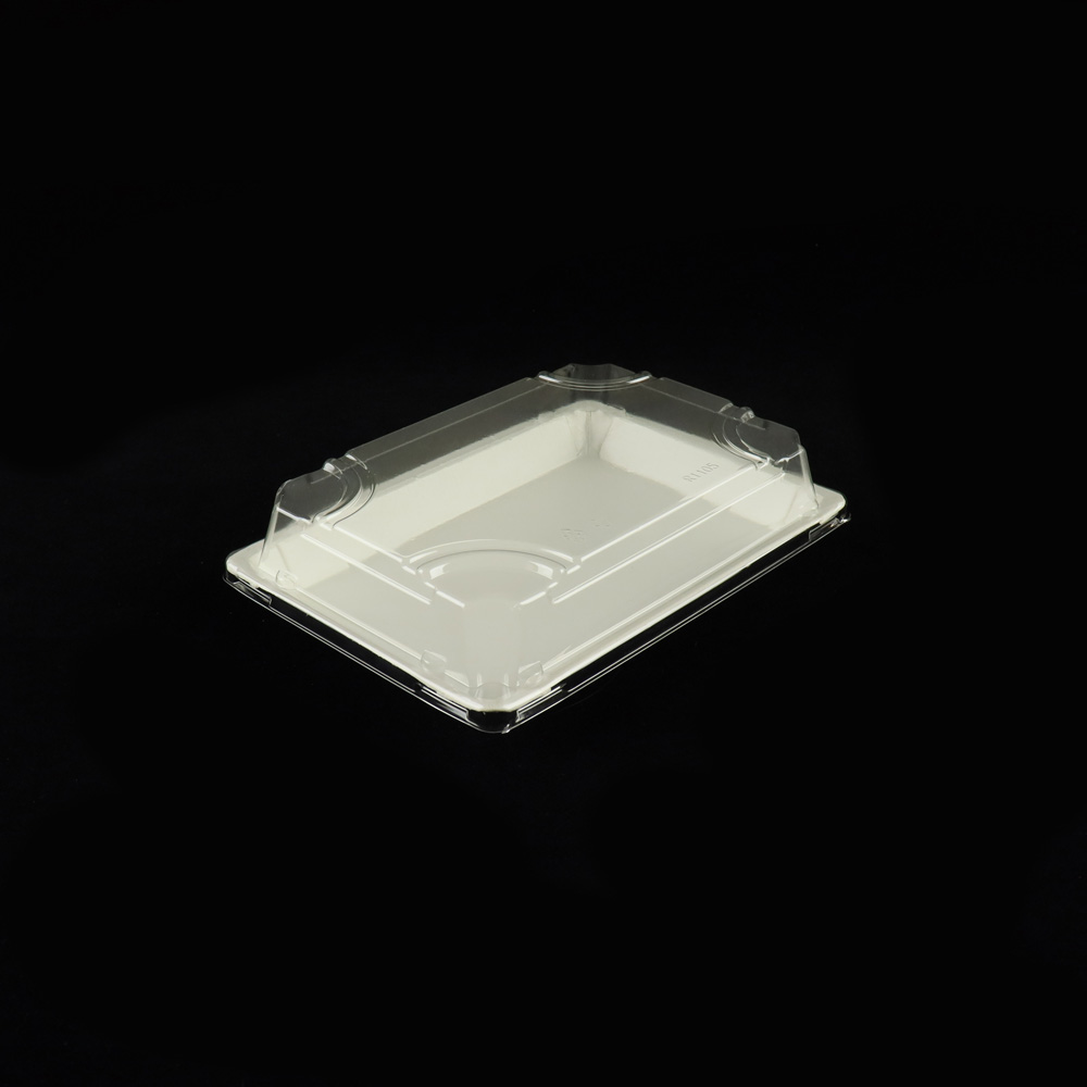 Square Disposable Kraft Paper Tray(White) For Fruits, Fried Food ...